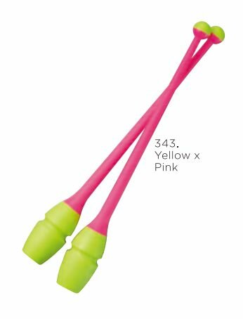 Булавы Chacott Rubber Clubs 36см 343 Yellow x Pink