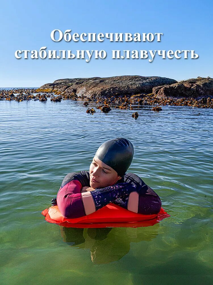 Naturehike Буй для плавания в открытой воде 18L для безопасного плавания на открытой воде оранжевый — фото 1
