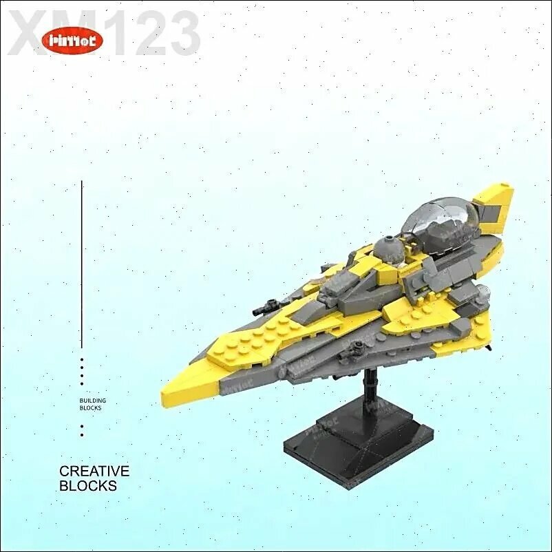 Конструктор "Star Wars Anakin's Jedi Starfighter" 75214, желтый