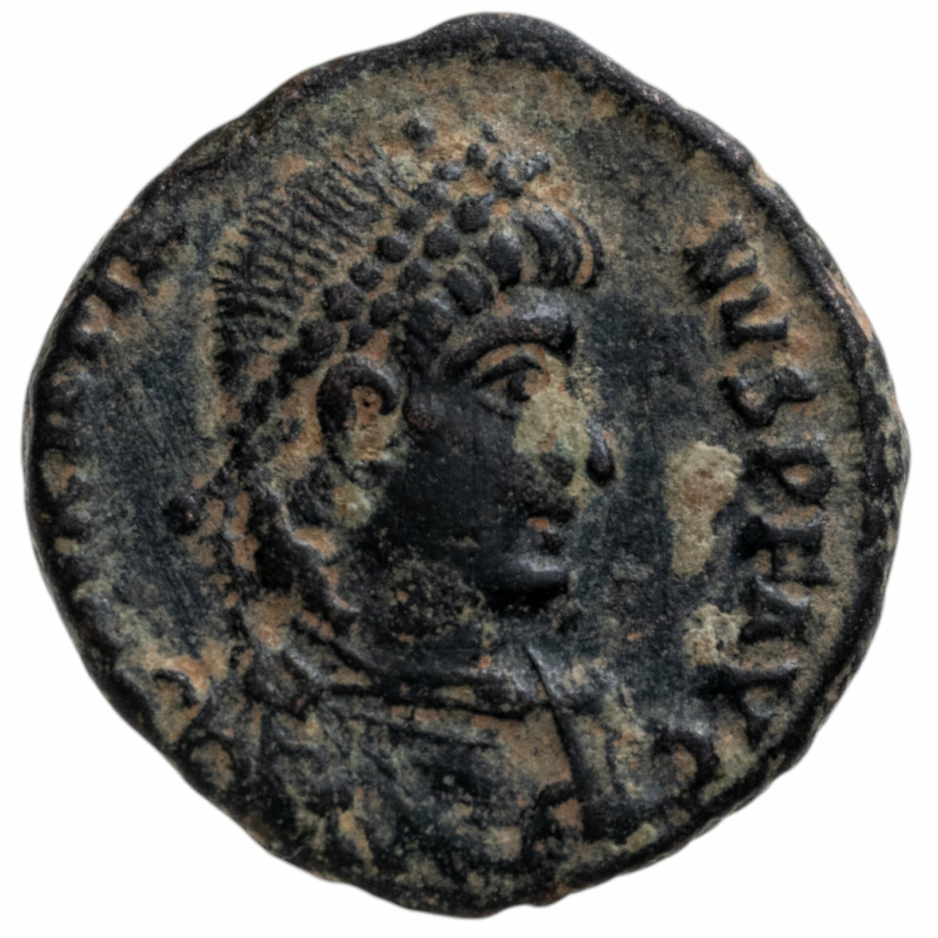 Римская империя, Грациан, 367-383 годы, Нуммий , Медь, в сохранности VF-XF