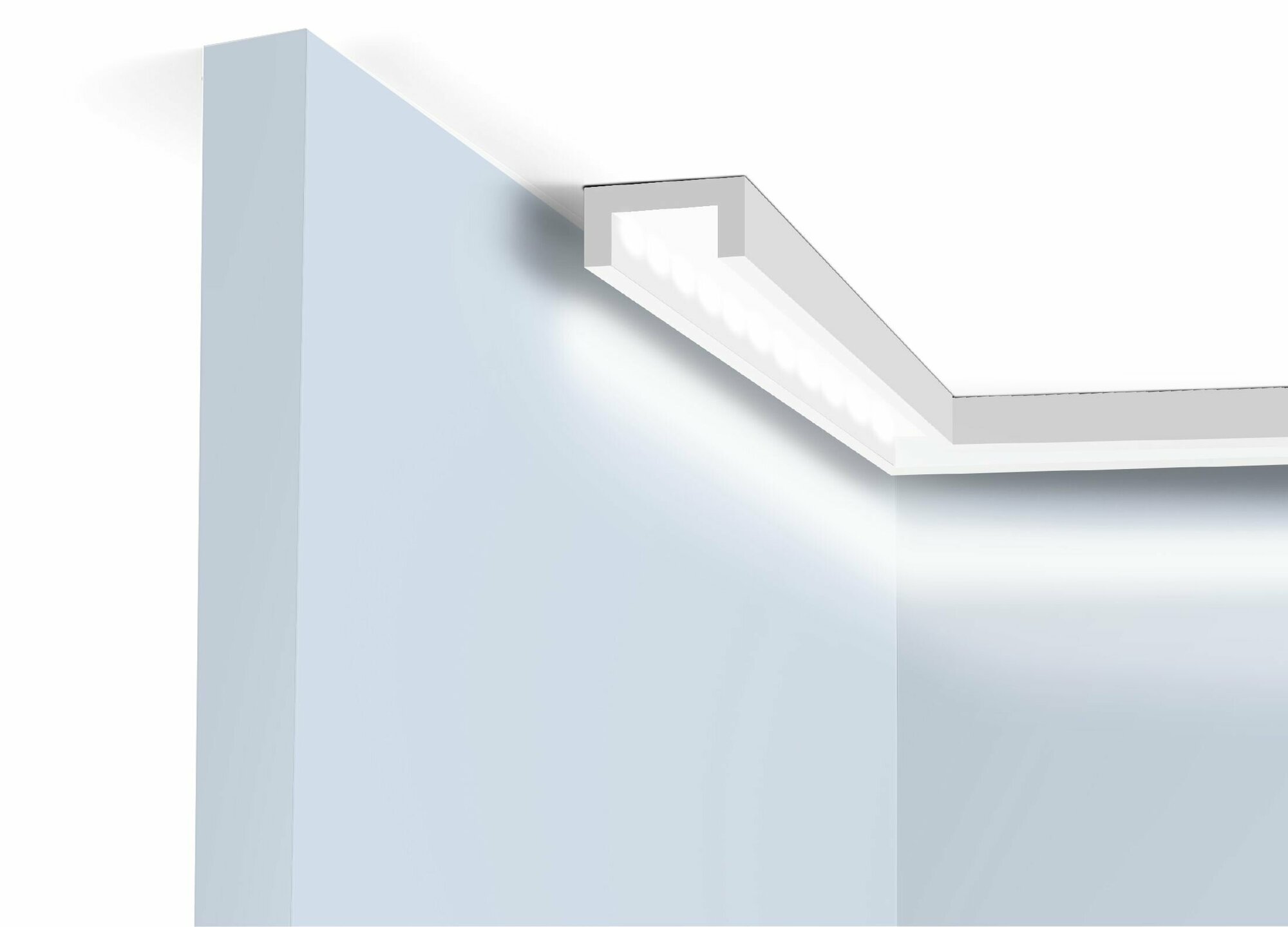 Молдинг ударопрочный HiWood LB20 (20*10*2000 мм)