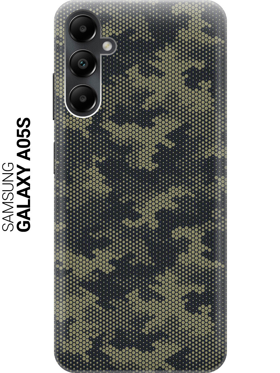 Силиконовый чехол на Samsung Galaxy A05s / Самсунг А05с с рисунком "Цифровой камуфляж"