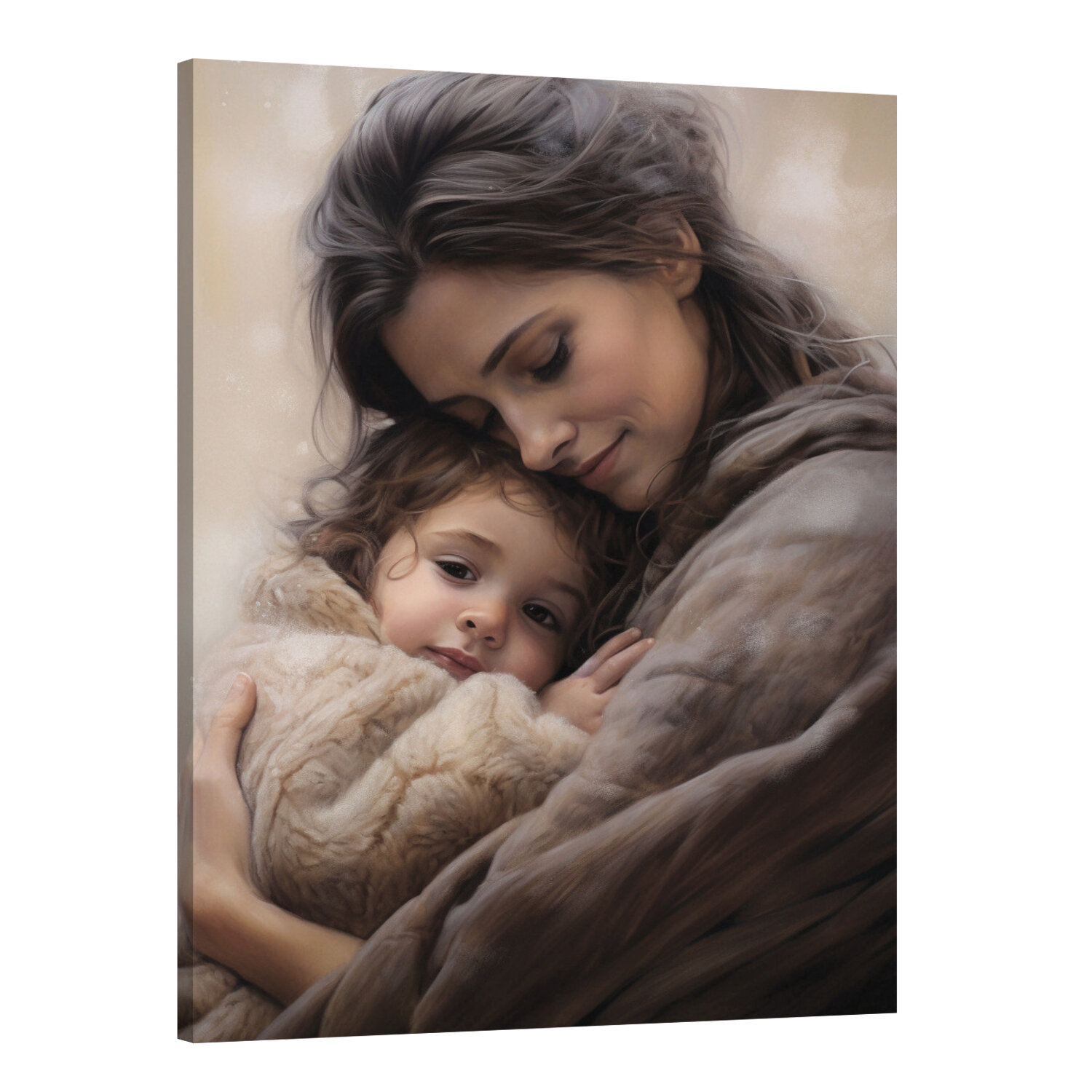 Интерьерная картина 50х70 "Мать и дитя"