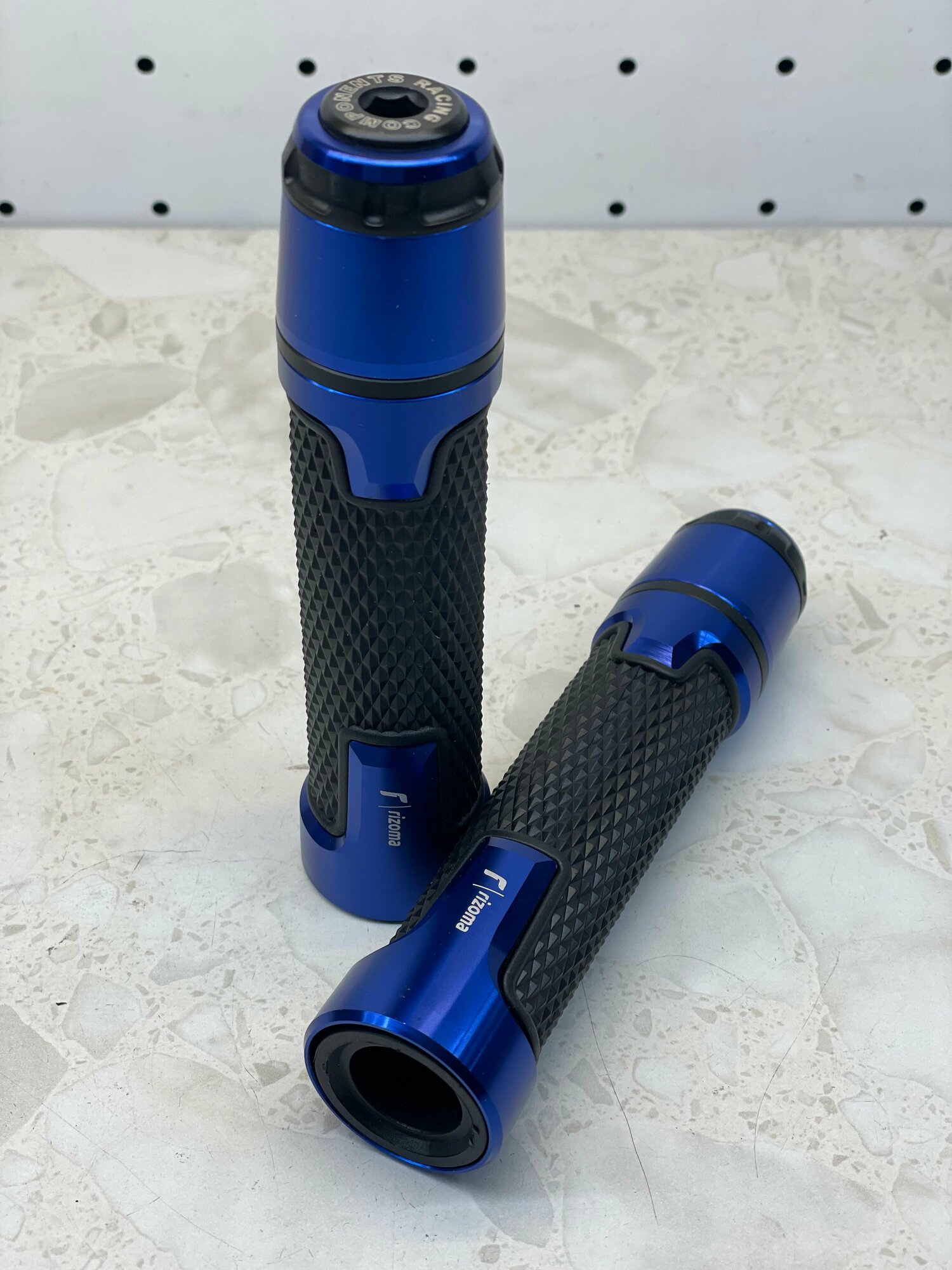 Грипсы с грузиками модель 4 синий