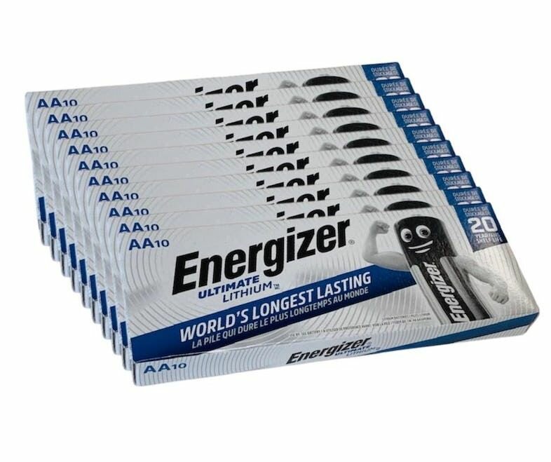 Батарейки литиевые Energizer Ultimate Lithium AA / LR06 1.5V пальчиковые 100 шт