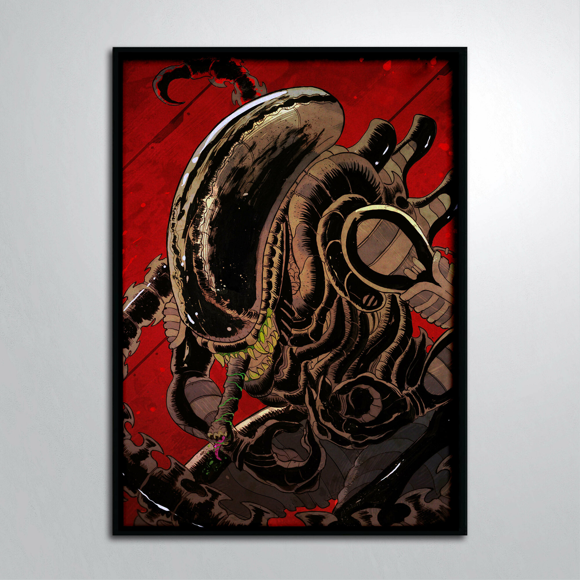 Постер без рамы/Чужой (1979) Ридли Скотт Сигурни Уивер Арт ART Alien (А2/420х594)