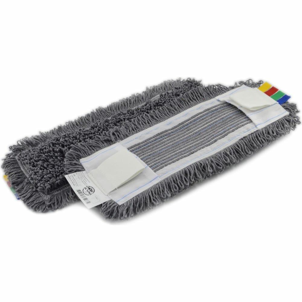 Плоский моп A-VM 40х13 см, хлопок CN3040, для влажной уборки твердых напольных
