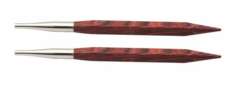 Спицы съемные Cubics 6мм для длины тросика 28-126см, дерево, коричневый, 2шт в упаковке, KnitPro, 25405