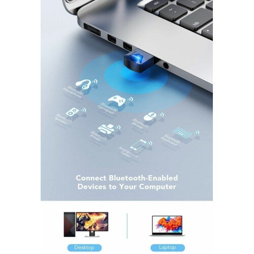 USB Bluetooth 5.0 адаптер с BLE (Bluetooth с низким энергопотреблением) — фото 1