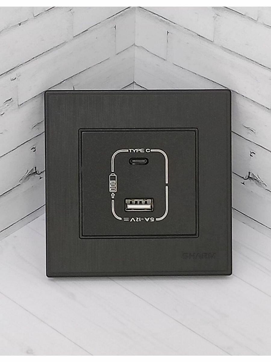 Розетка с USB+ TYPE DS5V 415