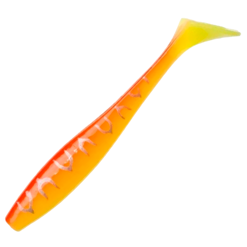 Приманка силиконовая Narval Choppy Tail #009-Sunset Tiger - в упаковке 3 шт, размер 6.3" (16 см)