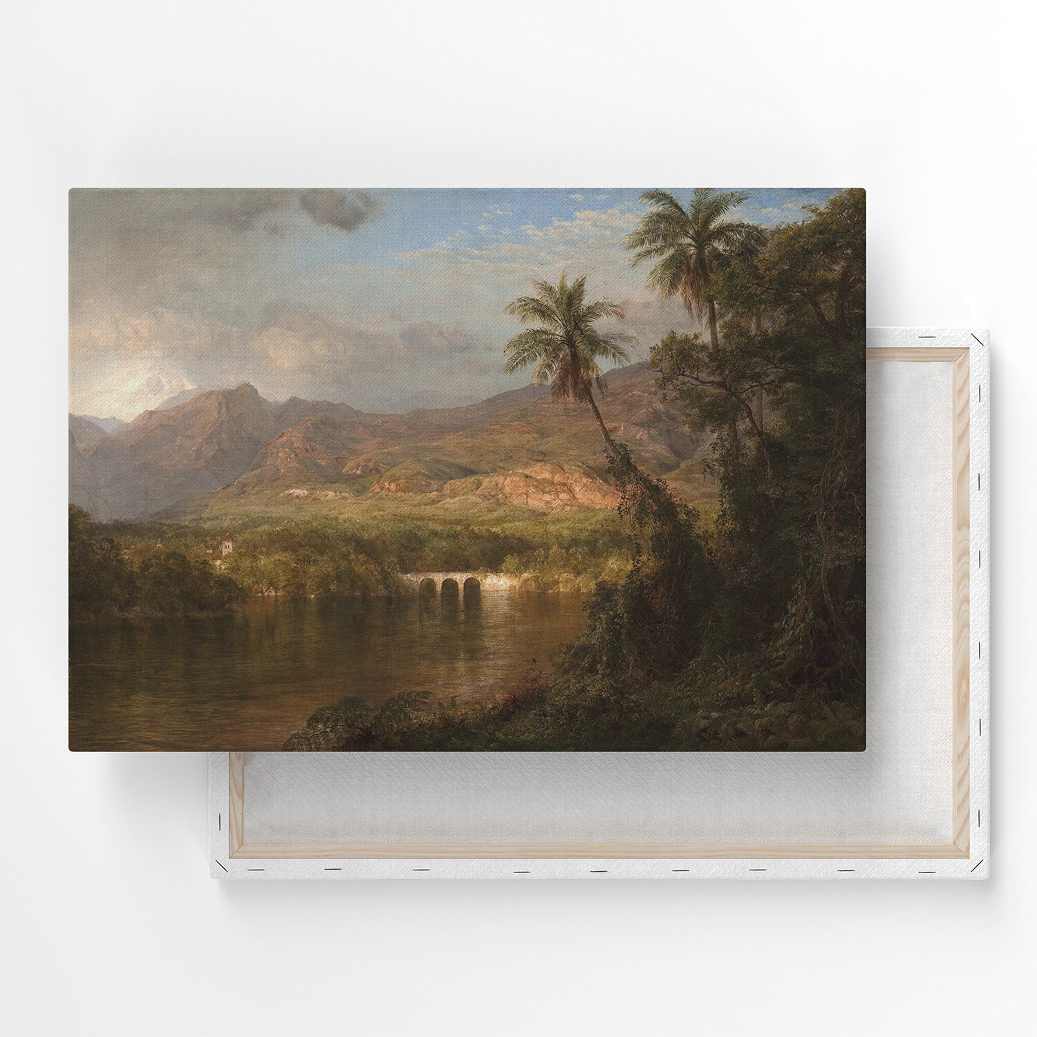 Картина на холсте, репродукция / Фредерик Эдвин Чёрч - South American Landscape / Размер 40 x 53 см