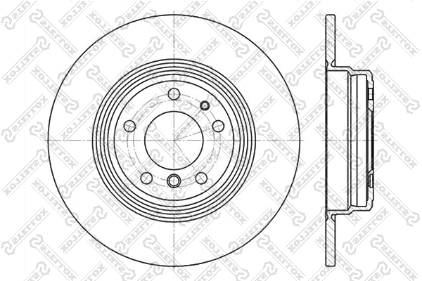 Диск торм. зад. BMW E38 E31 2.8-5.0 M51- Stellox 6020-1533-SX