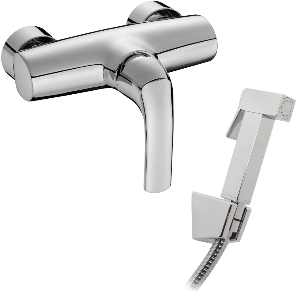 Гигиенический душ Jacob Delafon Nateo E71253-CP + SH-341 со смесителем, хром