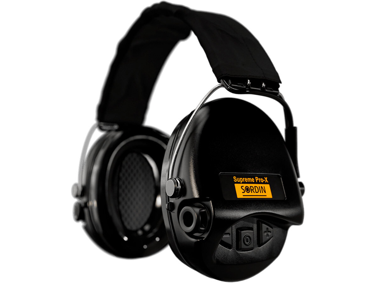 Наушники Активные Sordin (Msa) Supreme Pro-X, Чёрные, Оголовье-Ткань