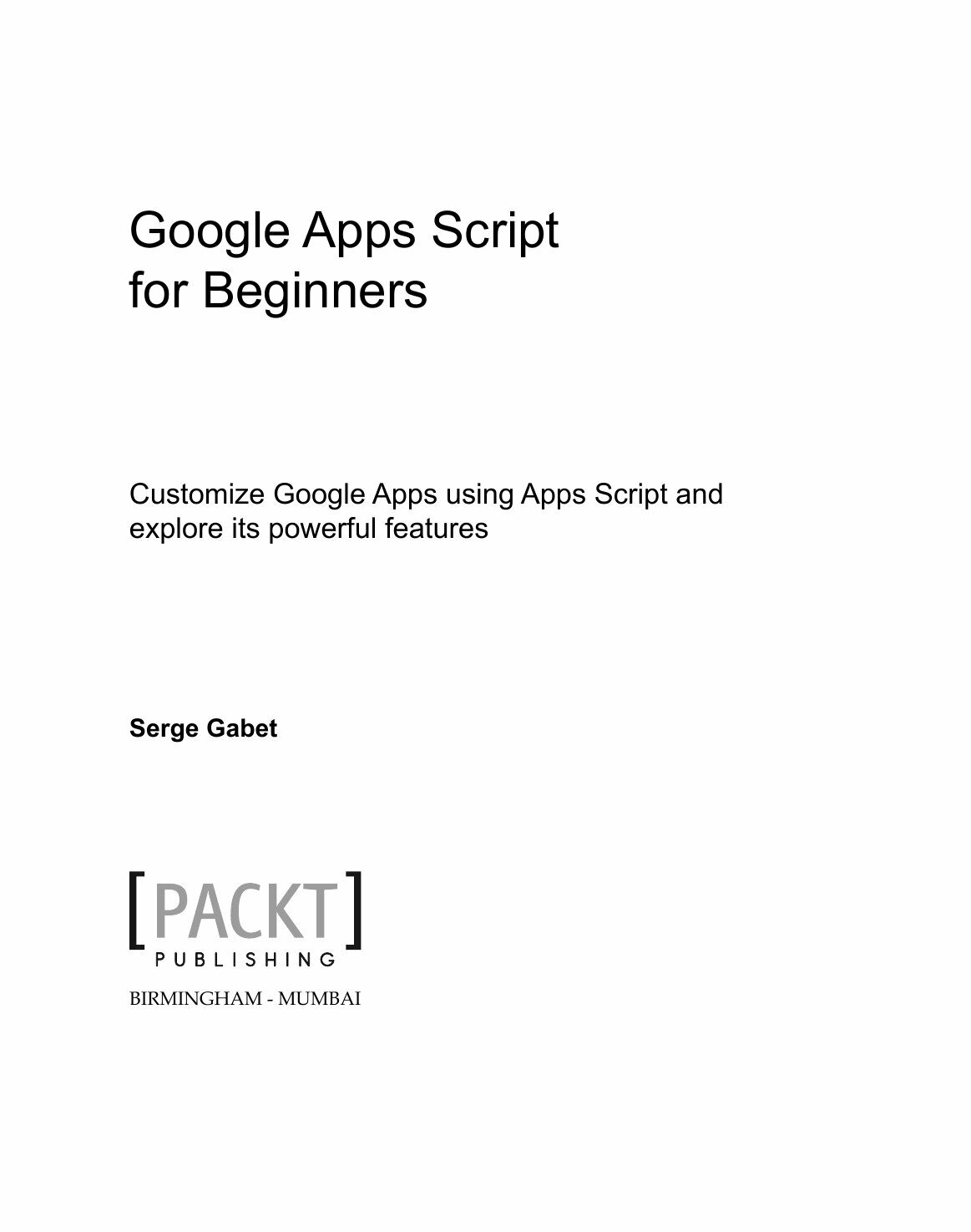 Google Apps Script for Beginners — фото 1