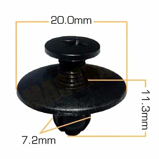 Клипсы крепежные автомобильные Toyota (OEM 90467-07044) KJ-491, 30 шт.