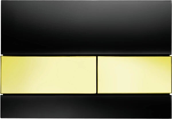 Кнопка смыва Tece TECEsquare 9240808 для инсталляции, черный/золото