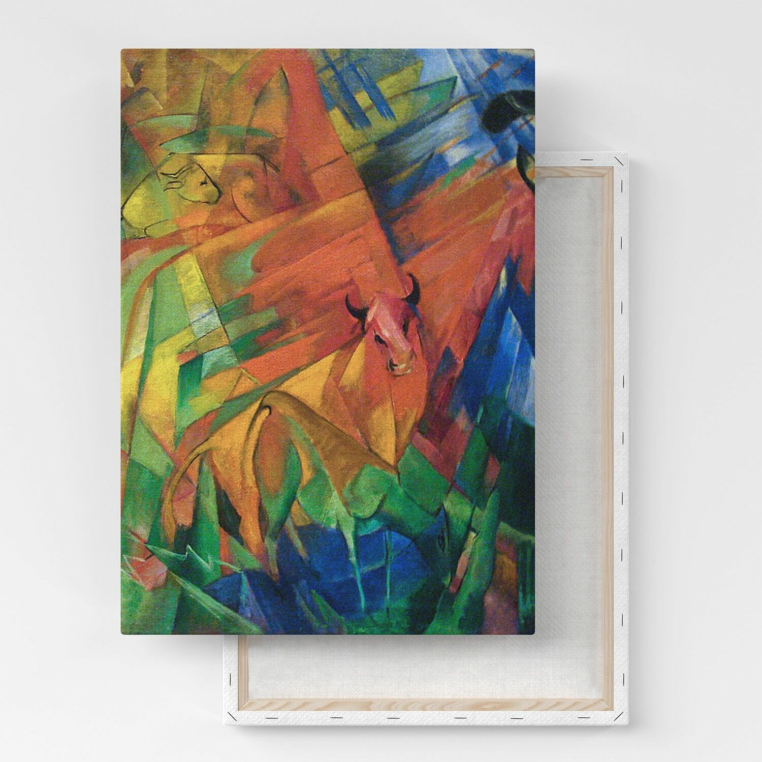 Картина на холсте, репродукция / Франц Марк - Animals in a Landscape / Размер 30 x 40 см