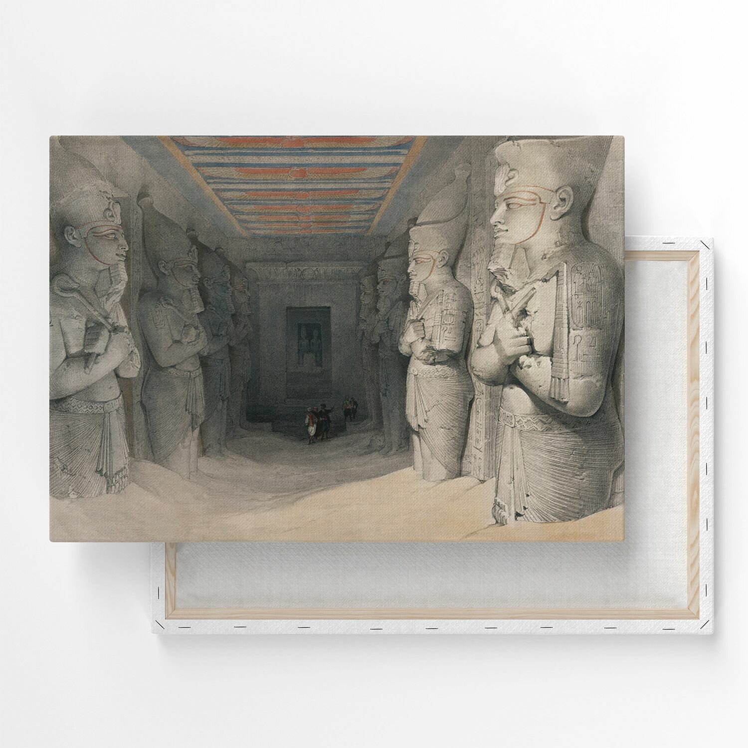 Картина на холсте, репродукция / Дэвид Робертс - Interior of the Temple / Размер 60 x 80 см