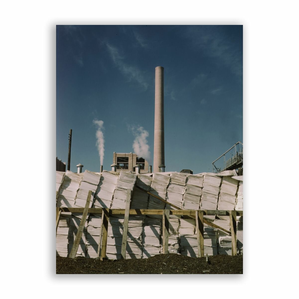 Постер, плакат на бумаге / Американские индустриальные ретро фотографии / Размер 30 x 40 см