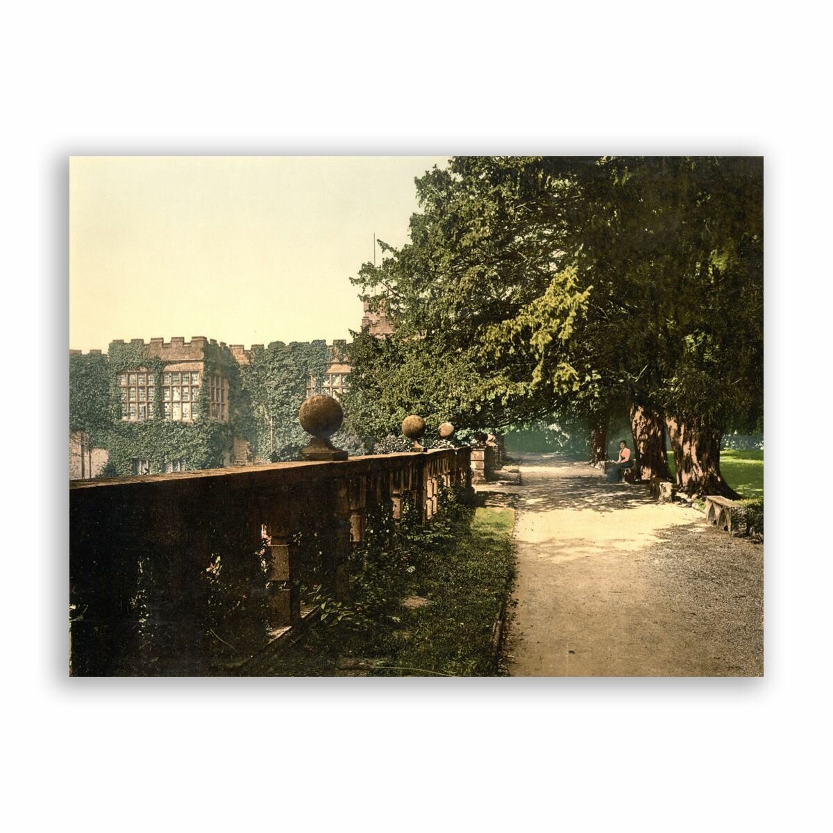 Постер, плакат на бумаге / Haddon Hall, Dorothy, Derbyshire, England / Размер 30 x 40 см