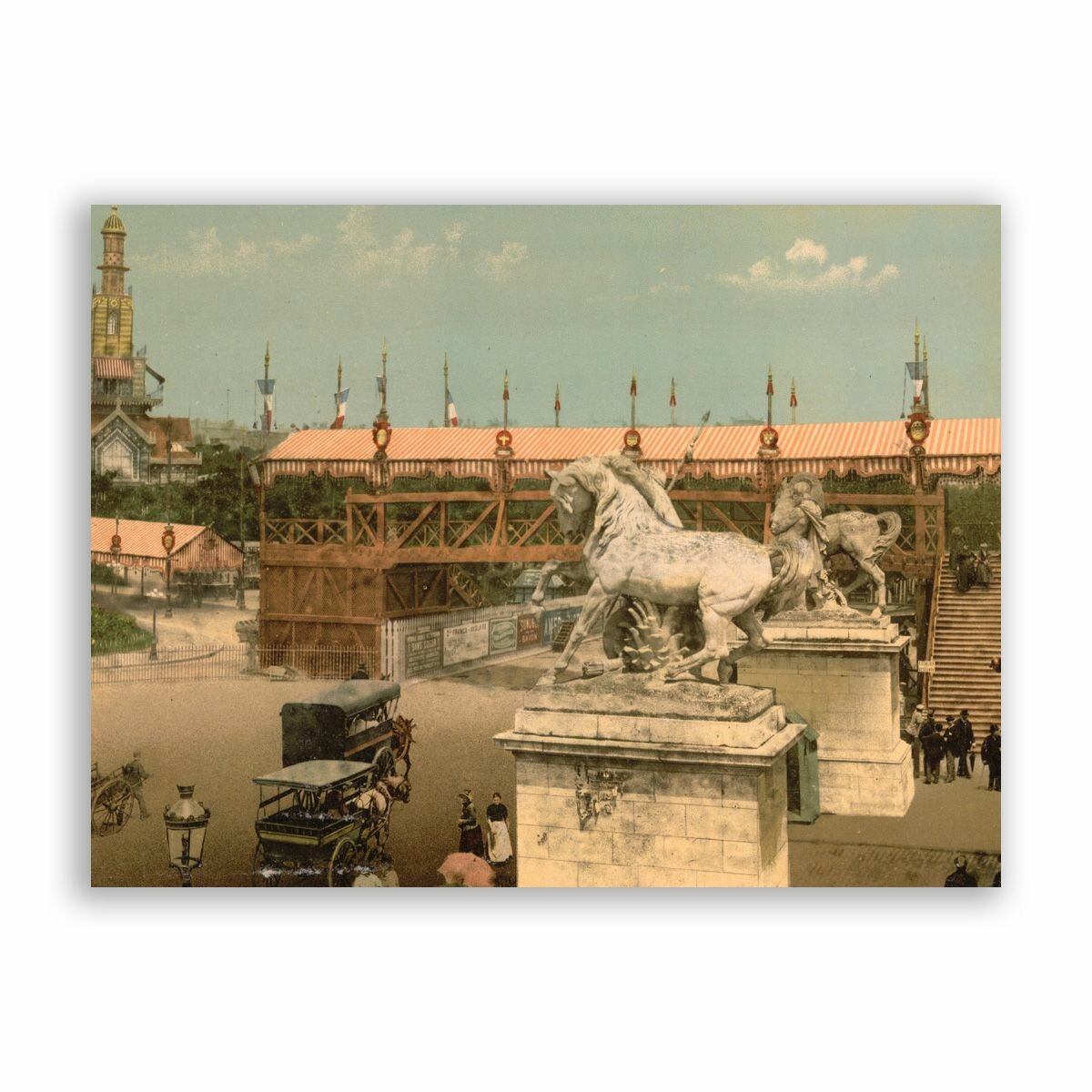 Постер, плакат на бумаге / Exposition Universal, 1900, Paris, France / Размер 30 x 40 см