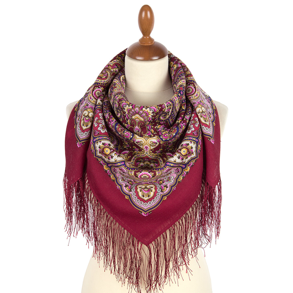 Платок Павловопосадская платочная мануфактура Базовая коллекция для женщин