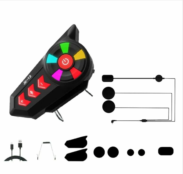 Мотогарнитура Bluetooth-гарнитура для шлема X-12