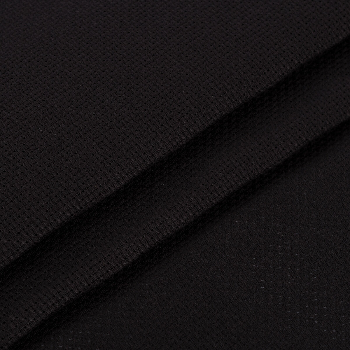 Zweigart Aida Premium №16 канва 100% хлопок, размер 50 х 50 см, цвет черный для вышивания