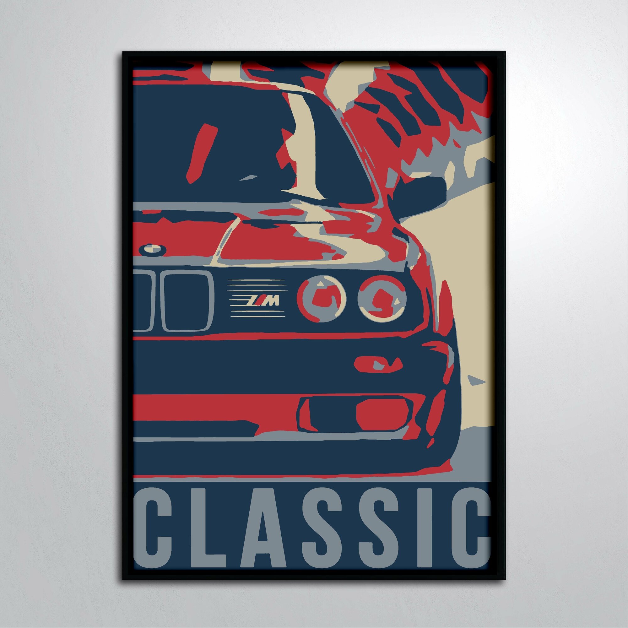 Постер без рамы/Интерьер/Авто/ BMW M Арт (А2/420х594)