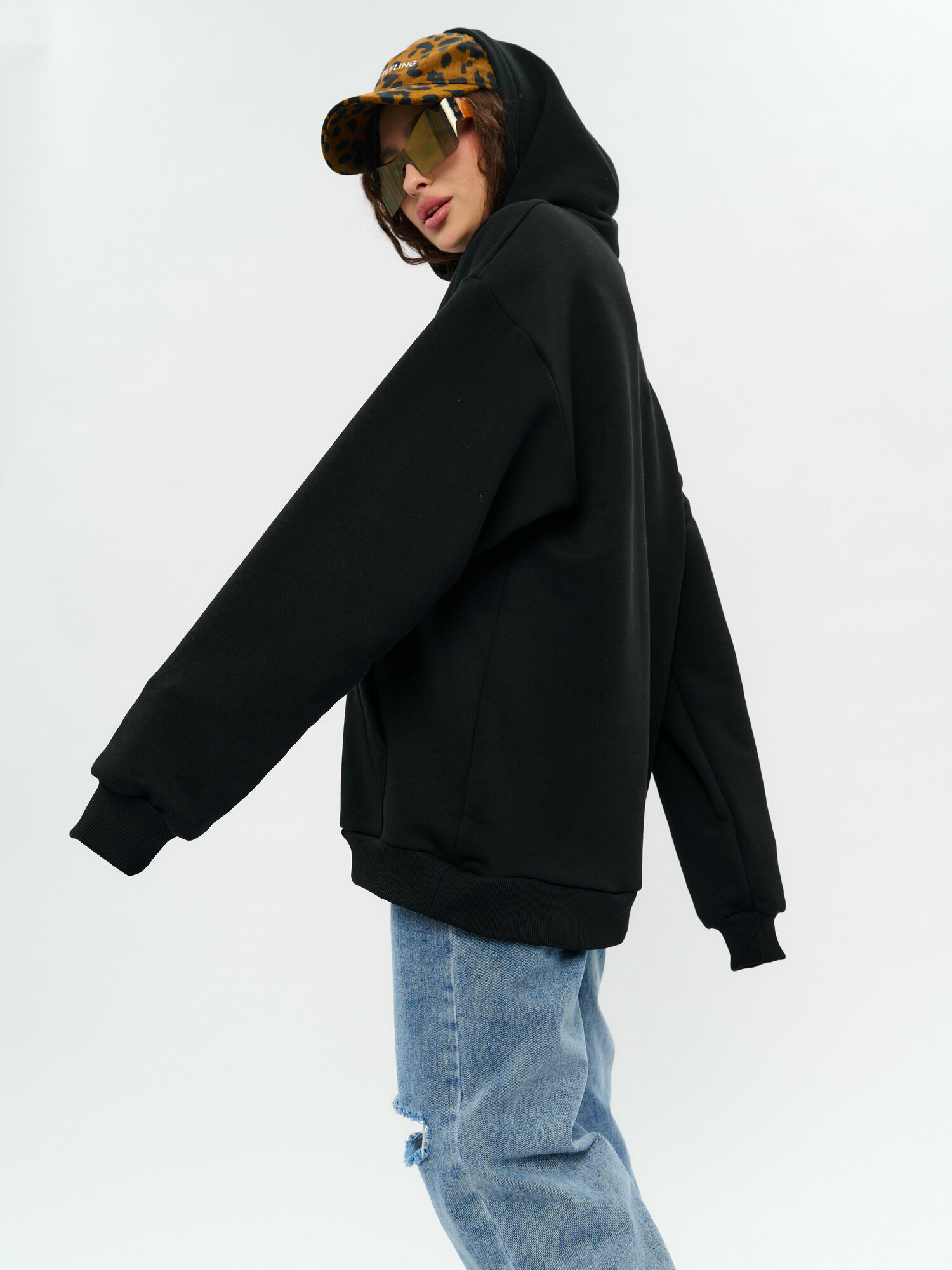 Худи женское оверсайз