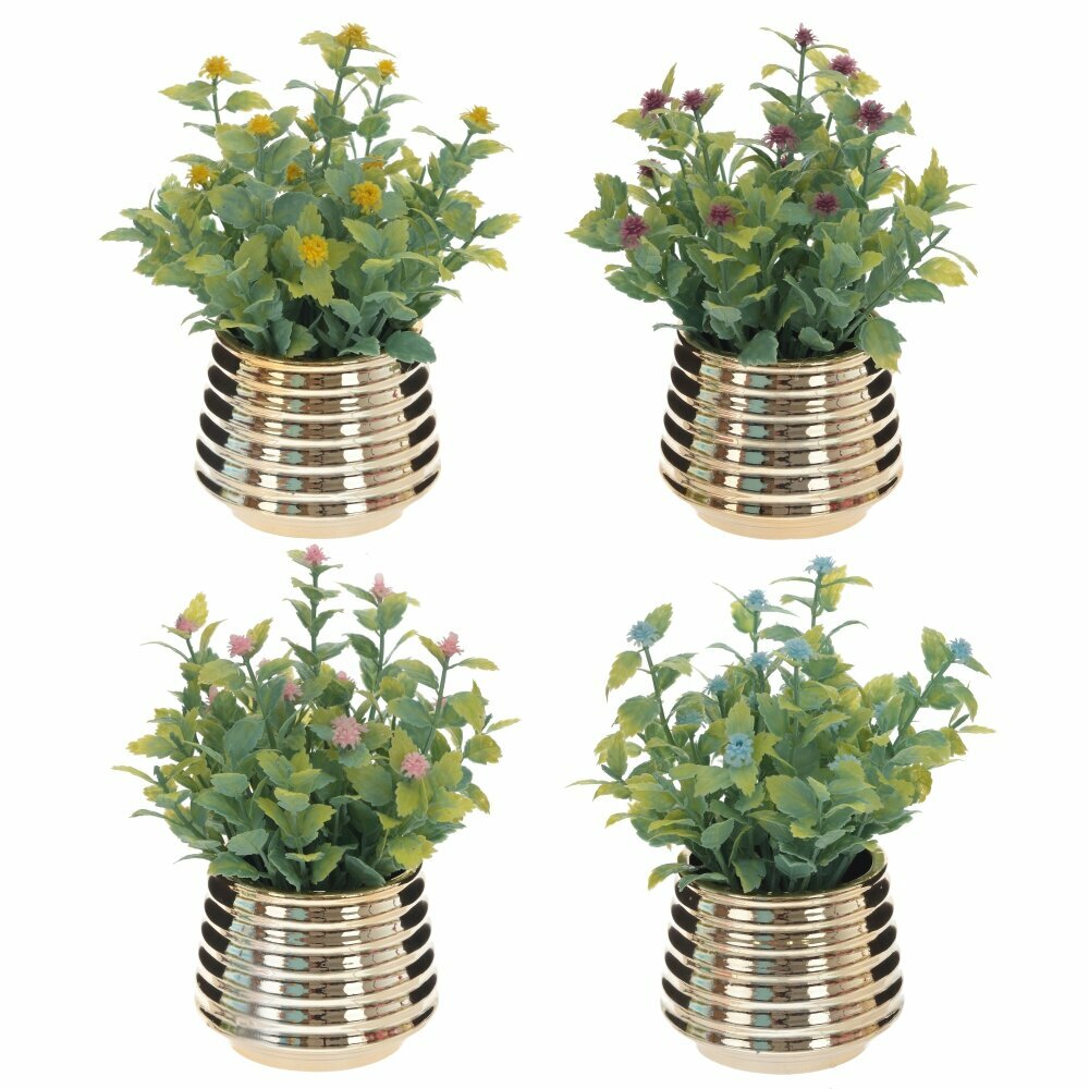 Цветочная композиция, L11 W11 H17 см, 4в. 800244 L11 W11 H17 см, 4в. 800244 REMECO