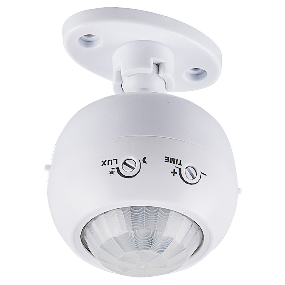 Датчик движения Feron ИК накладной 1200w 120 градусов горизонтальный, 360 градусов вертикальный, 8м IP20 поворотный белый