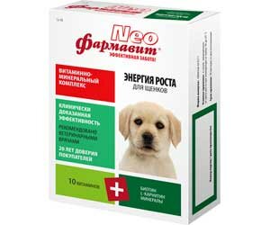 Витамины для щенков Фармавит neo энергия роста 90таб фармакс