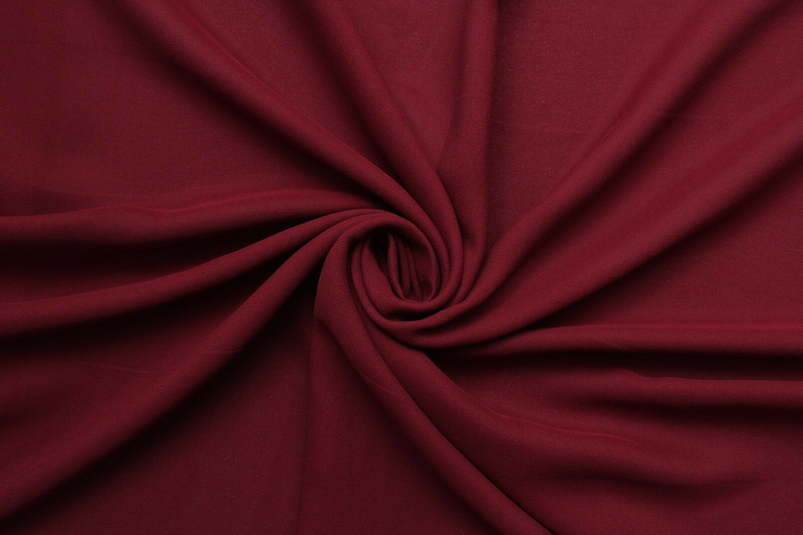 Ткань Шёлк-креп жоржет Gil Sanders тёмно-вишнёвого цвета, ш130см, 0,5 м
