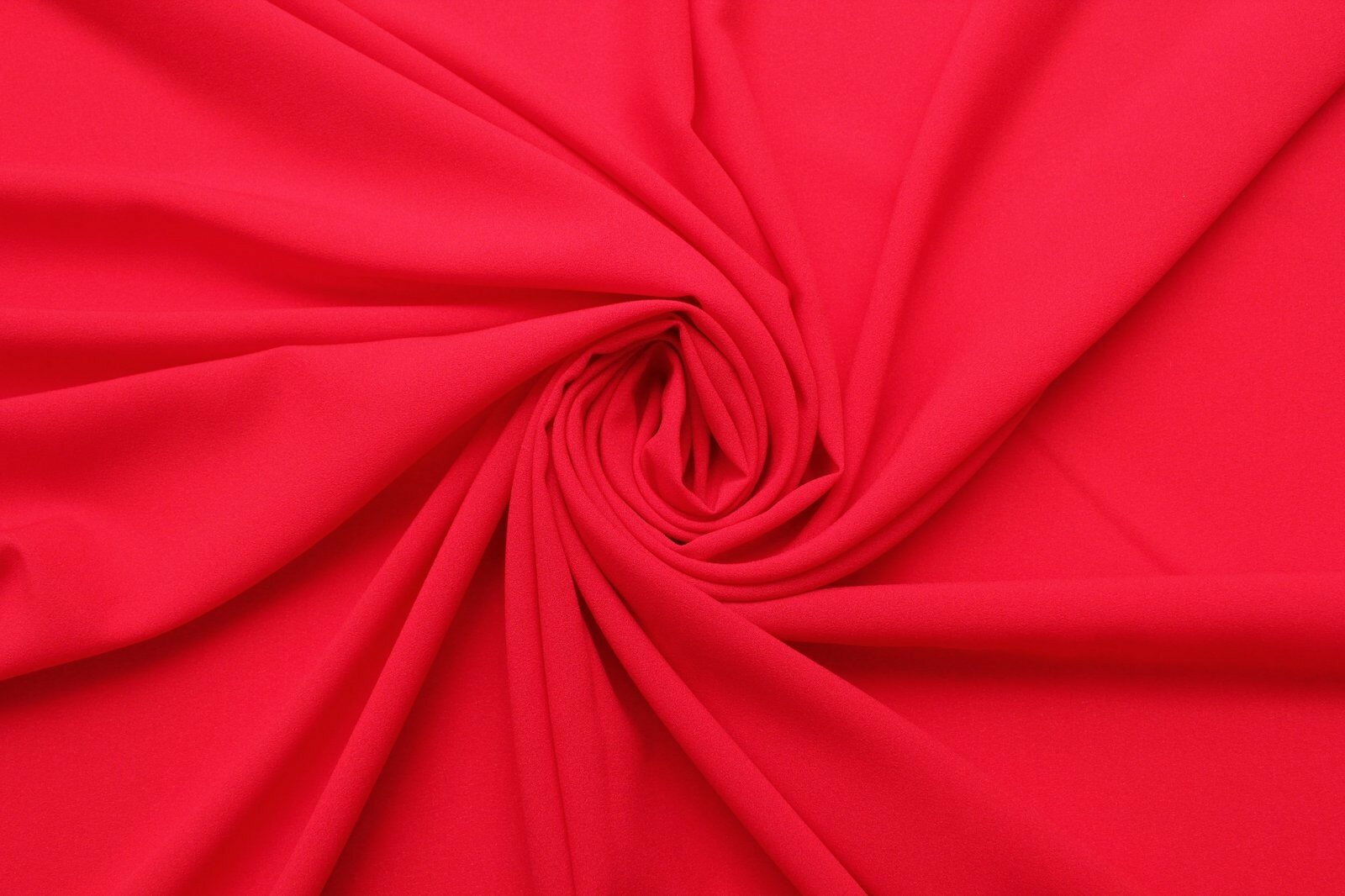 Ткань Креп шифон би-стрейч ярко-красный , ш148см, 0,5 м