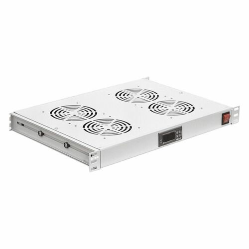 Модуль вентиляторный NTSS (NTSS-FAN4/19T) 4 вент. с термостатом с контроллером серый (упак:1шт)