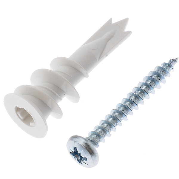 Анкер 75921 KLA нейлоновый с шурупом для ГСК (Sormat) (100 шт. в комплекте)