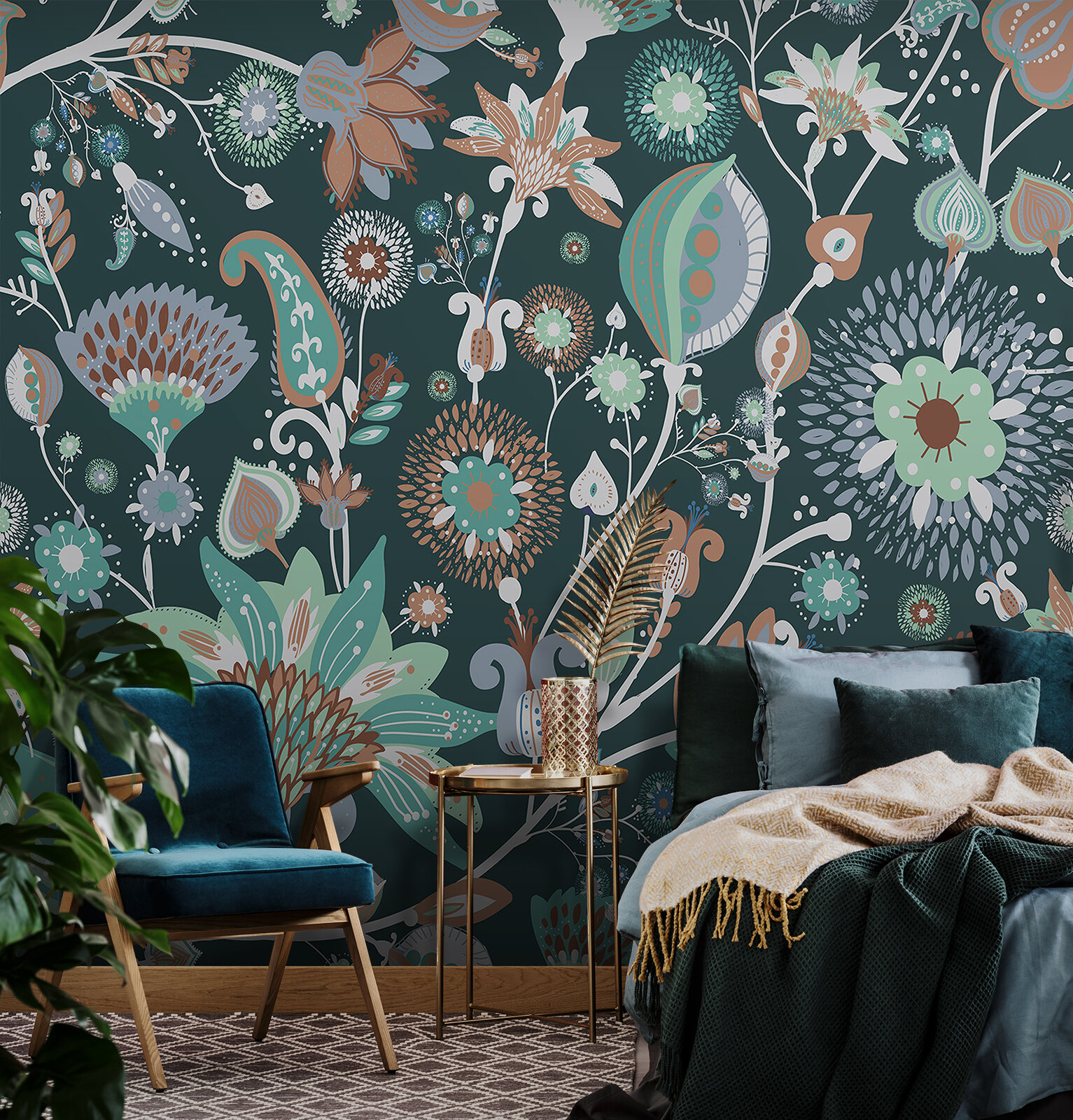 Фотообои Luxury Walls AM03603 Цветы 300х270см