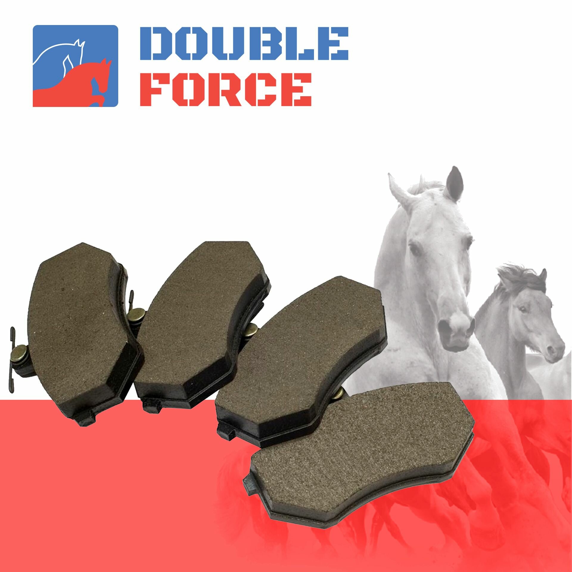Колодки тормозные передние Honda ACCORD 1998 - 2003 / Honda CR-V 1999 - 2001 / NISSAN Primera 2002 - 2008 Double Force DFP3368