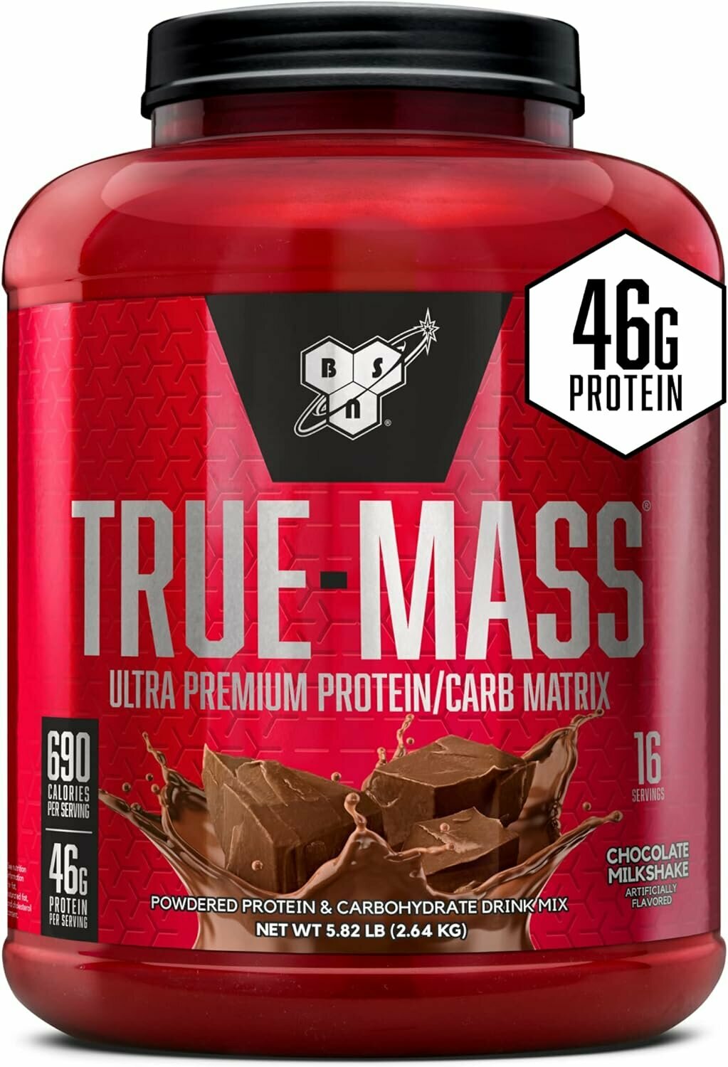 BSN Гейнер True-Mass(2.64 кг) шоколадный молочный шейк