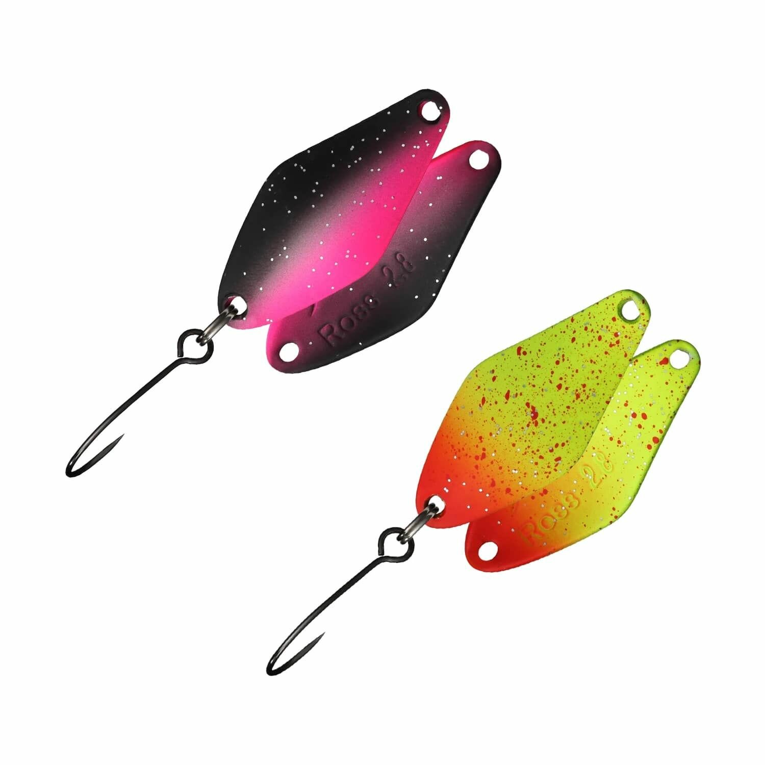 Блесна колеблющаяся Fish Crystal WABLER W40, длина 57мм, вес 7гр # 75