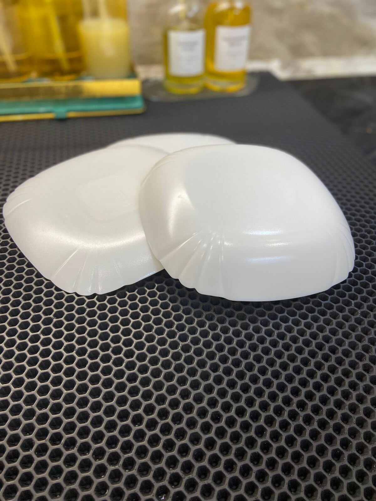 ЭВА коврик 50*35 см для сушки посуды черный соты