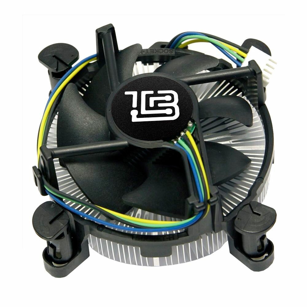 Кулер для процессора BaseTech Original 80мм, 2700rpm, 27 дБ, 80W, 4-pin PWM, Al+Cu (BT-ORIG-ALCU)