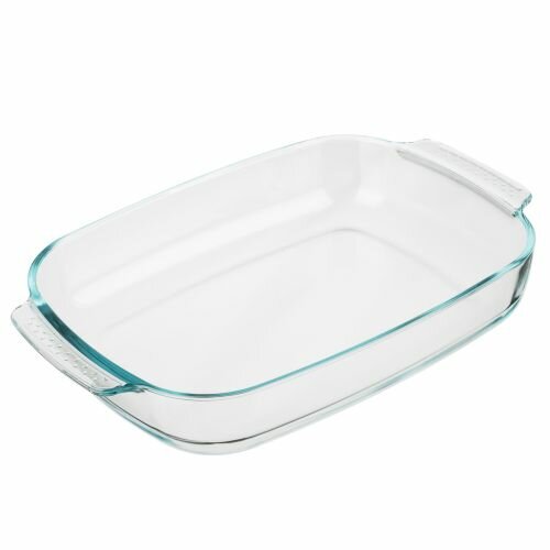 Форма Satoshi для запекания жаропрочная прямоугольная, с ручками, стекло, 38х25,5х6,5см, 3,8л (825-032)