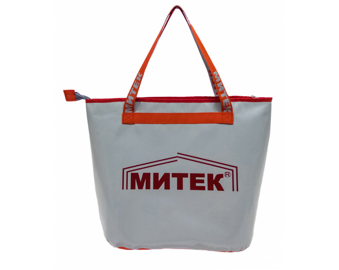 Сумка митек без крышки, овал 40х20х40 (серый)