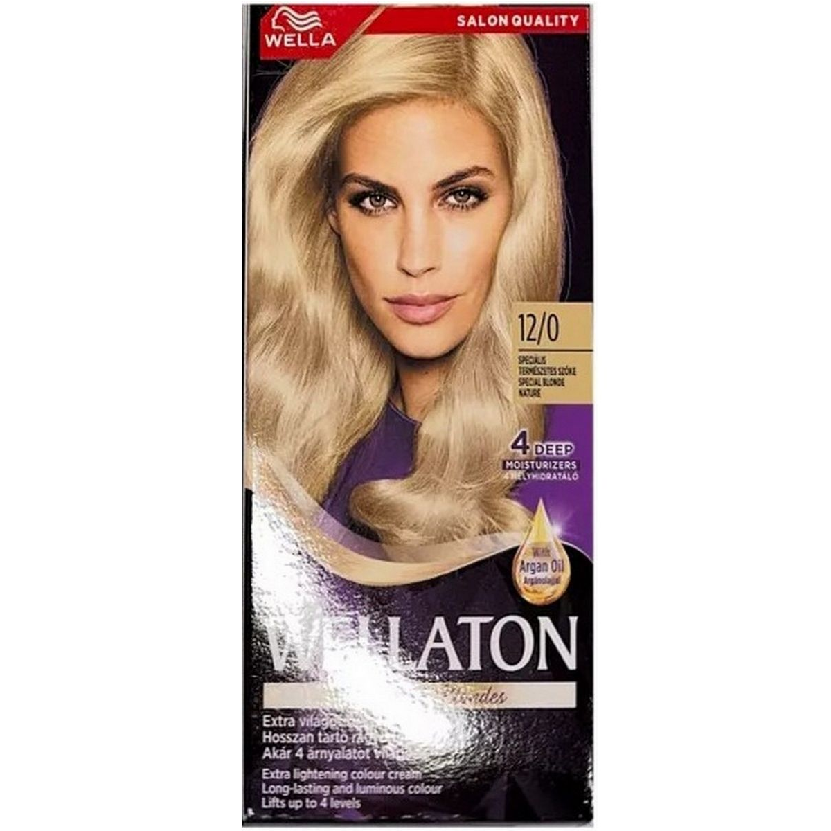 Wellaton стойкая крем-краска для волос, 12/0 светлый натуральный блондин - 1 шт