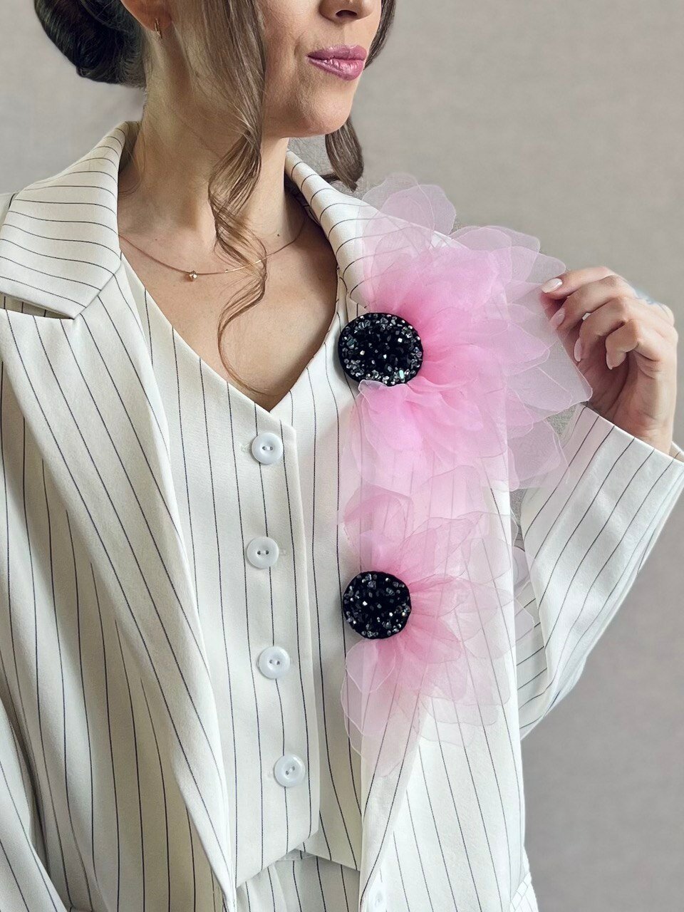 Брошь, стекло, хрусталь