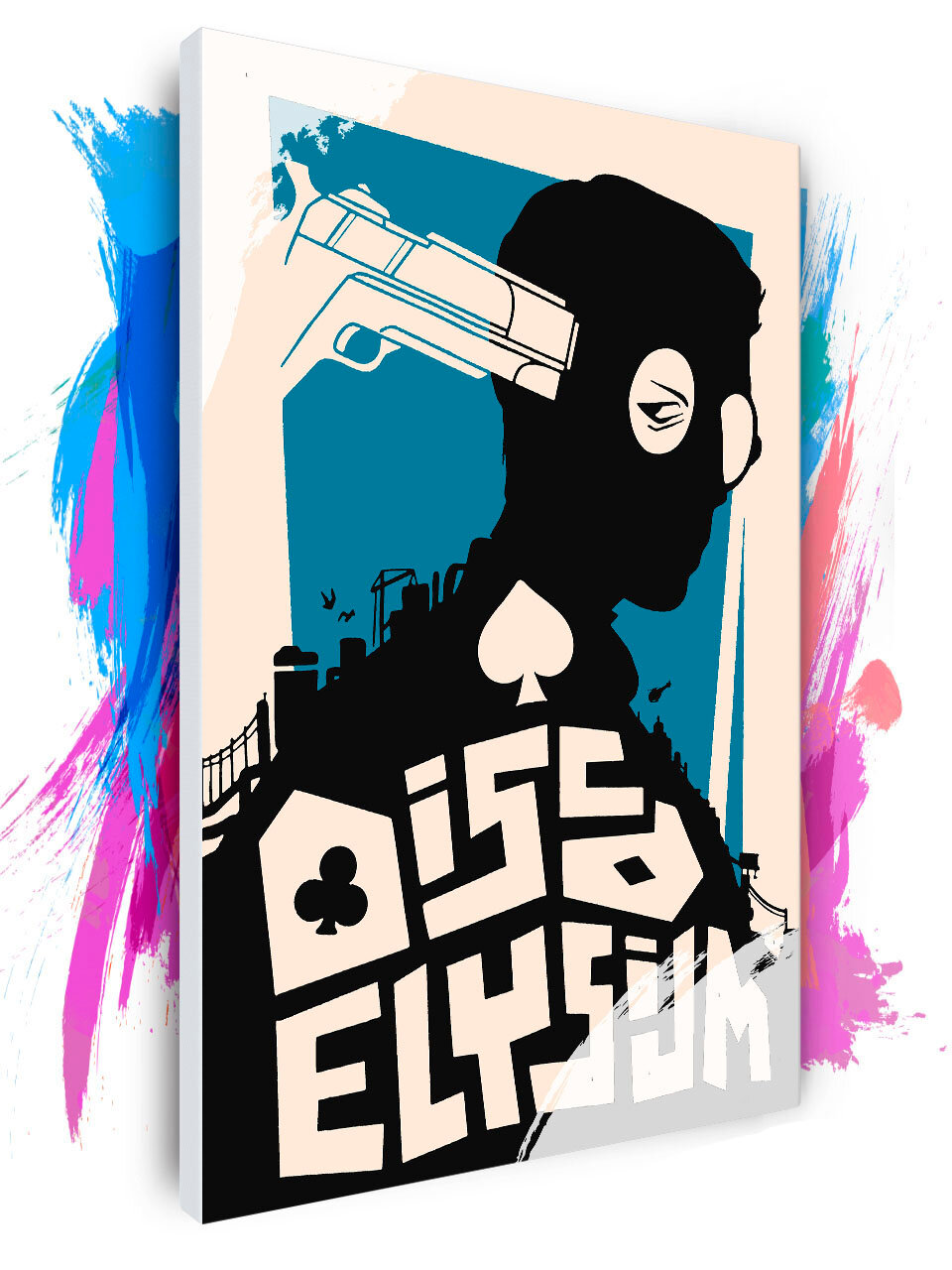 Картина по номерам на холсте Disco Elysium Ким Кицураги, 80 х 120 см